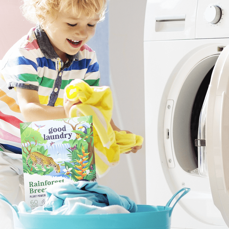 Rainforest Breeze Scented Laundry Detergent Sheets | Good Laundry